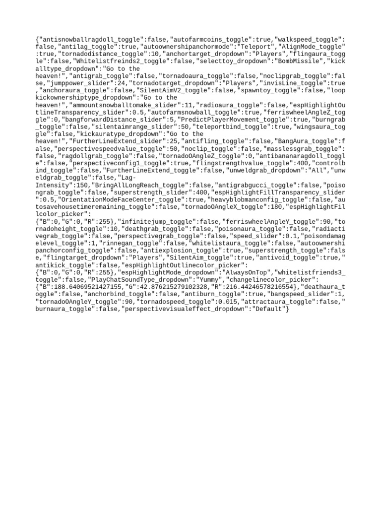 Roblox Game Settings Configuration | PDF