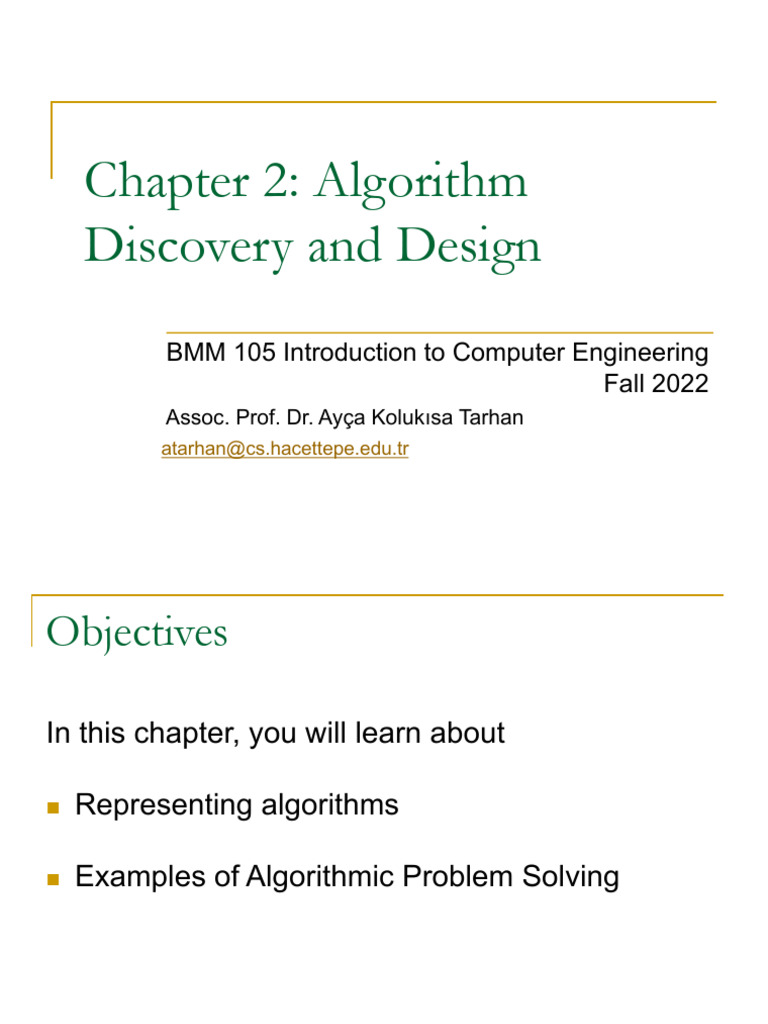 Understanding Algorithm Design Basics | PDF | Control Flow | Algorithms