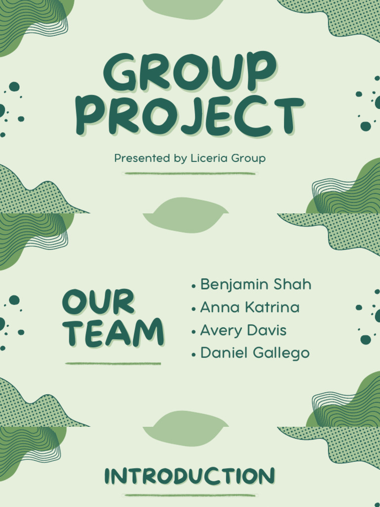 Green and Cream Abstract Pastel Group Project Slide Presentation ...