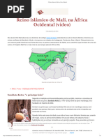 História do Império do Mali (XI-XVI) | PDF | Mali | Escravidão