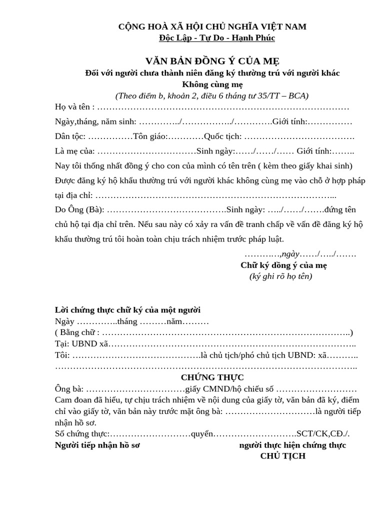 Van Ban Dong y | PDF