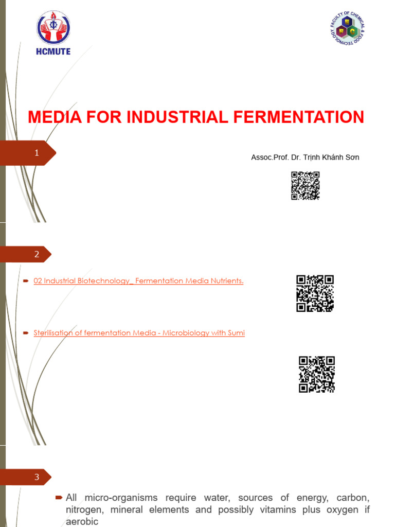 Industrial Fermentation Media Essentials | PDF | Ammonium | Metabolism