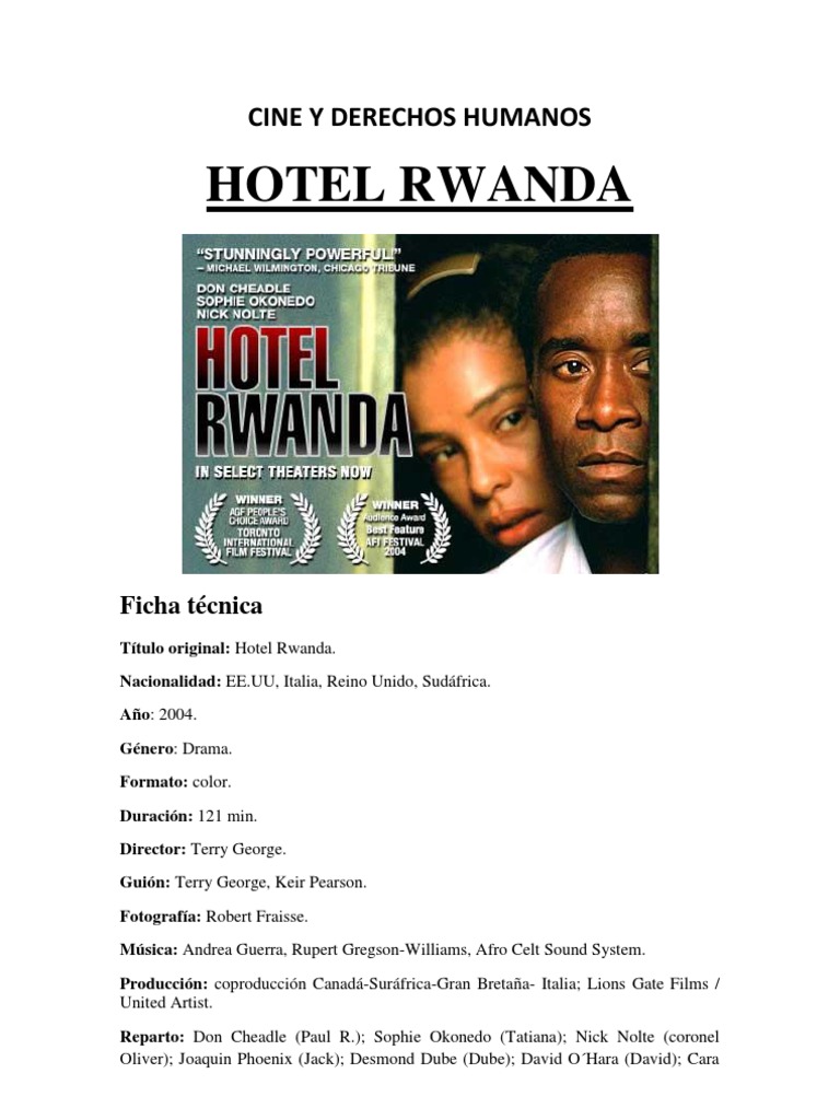 Hotel Rwanda: Drama y Genocidio | PDF | Hutu | Genocidios