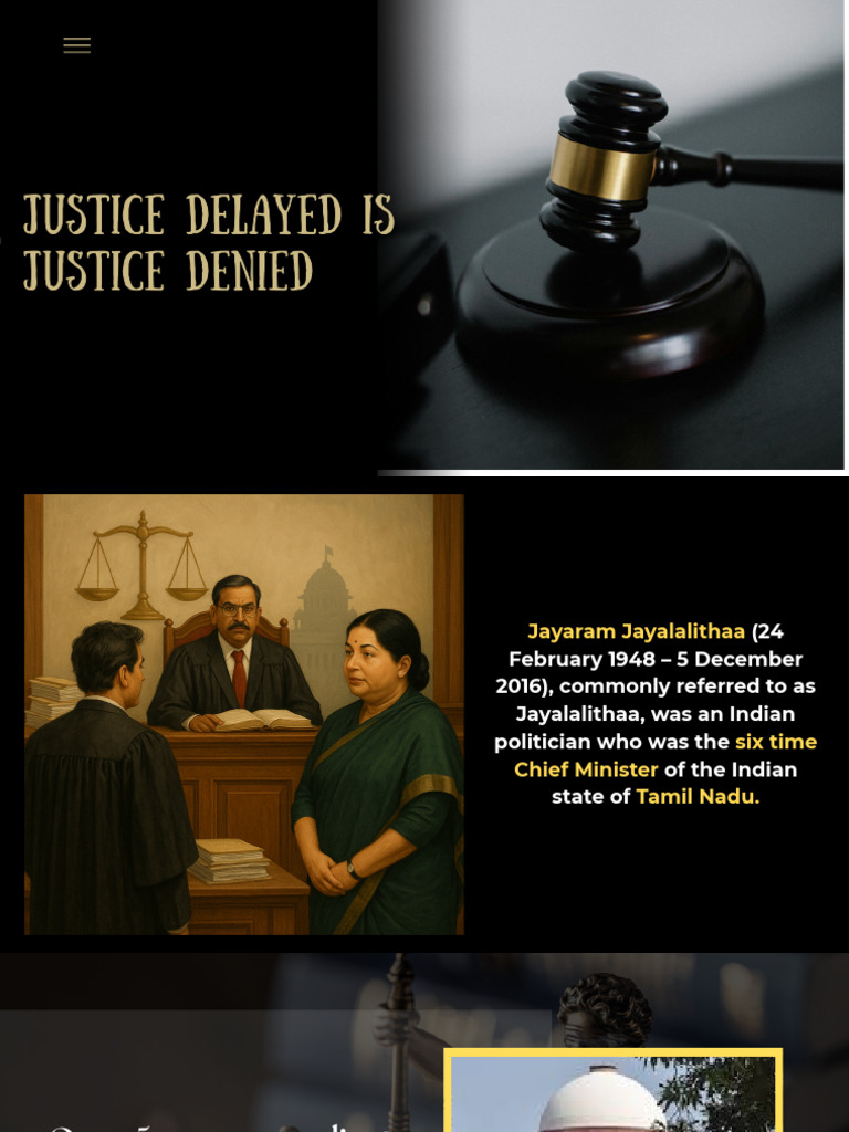 Justice Delayed Is Justice Denied PDF | PDF