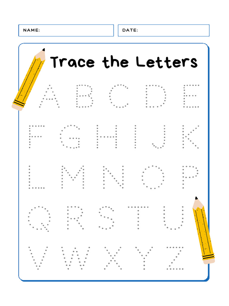 Bi-Color Tracing Letter Writing Foundational Worksheet | PDF