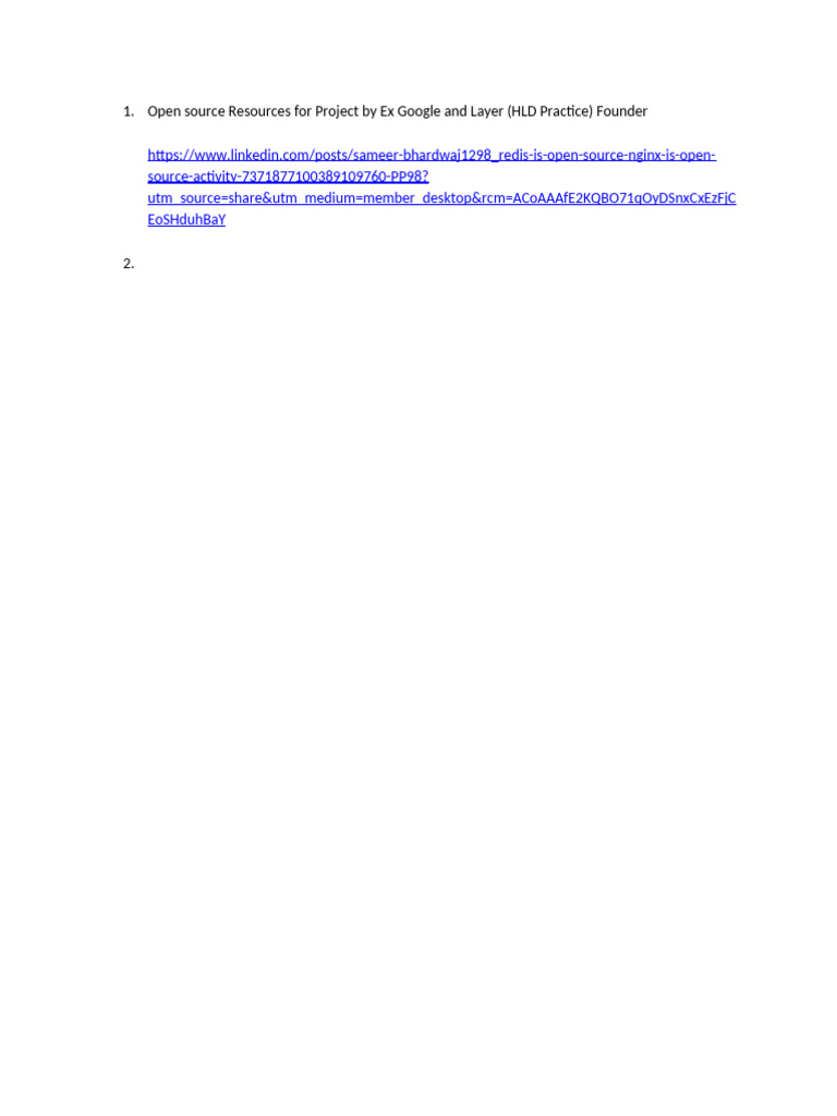 Open Source Things Available To Build The Project | PDF