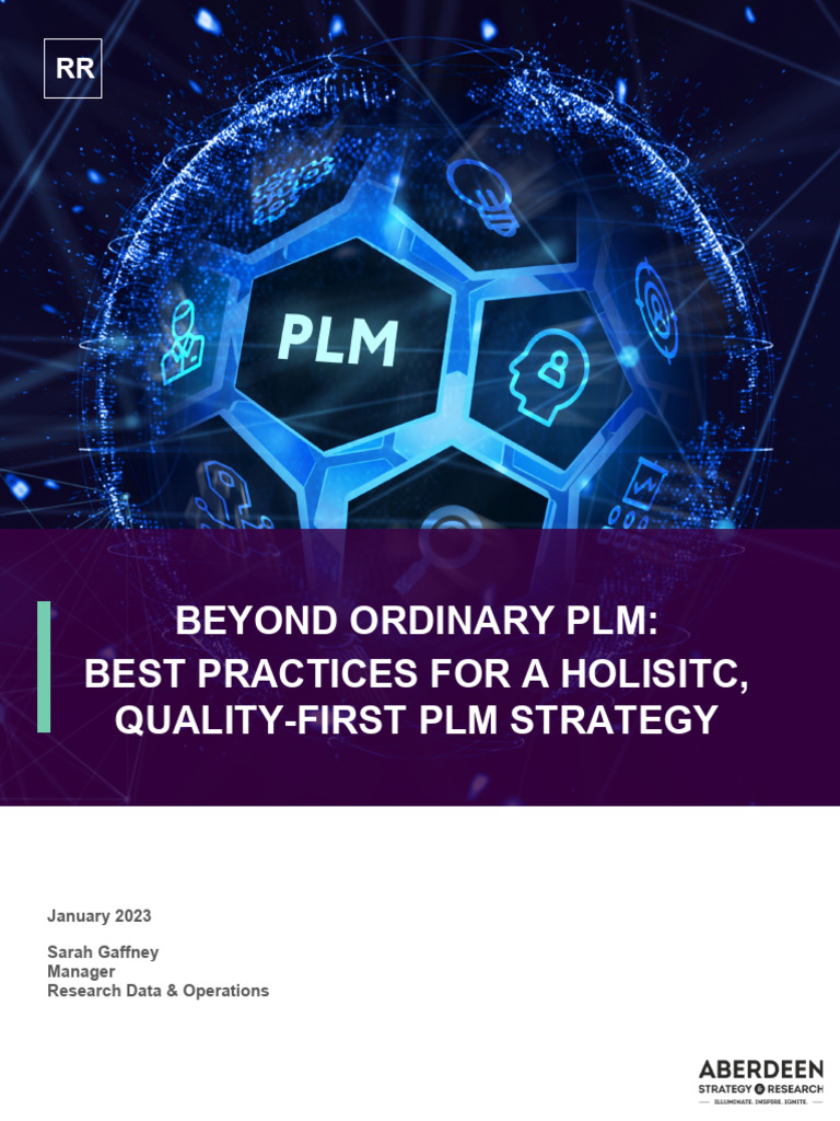 Quality-First PLM Best Practices Guide | PDF | Product Lifecycle ...