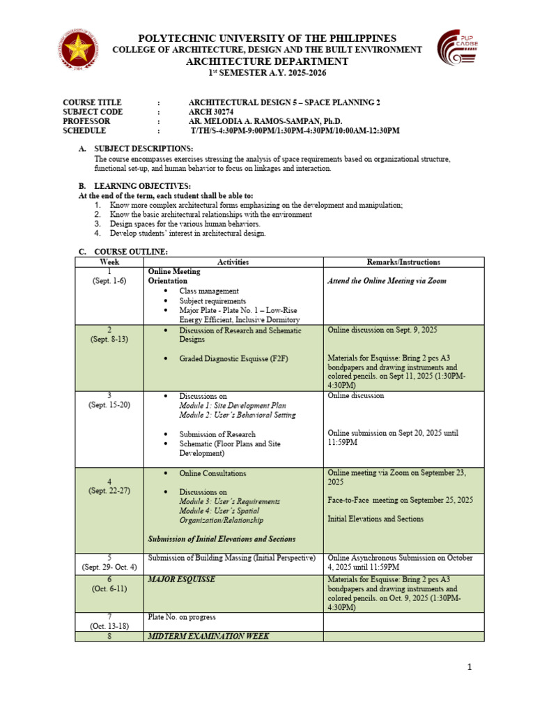 Vertical Syllabus Course Summary ADesign5 AR 3-1-2526 | PDF | Plagiarism