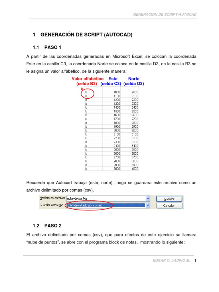 Generacion de Scripts Autocad | PDF