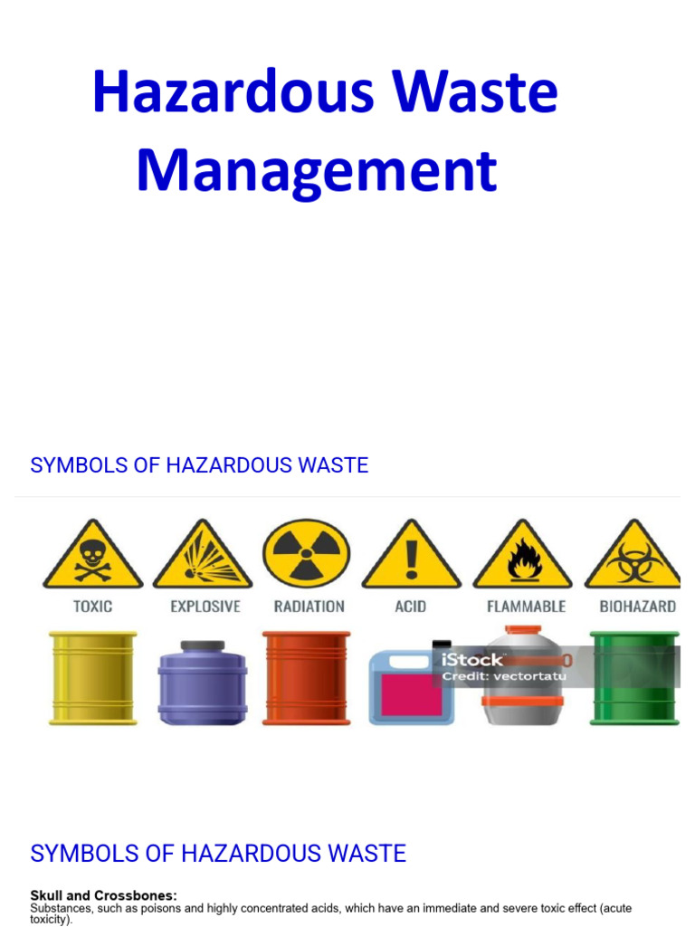 Hazardous Waste Management | PDF | Waste | Hazardous Waste