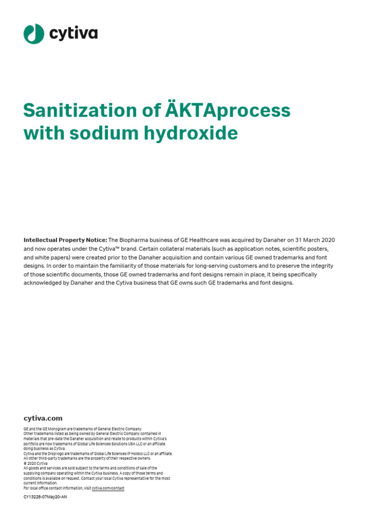 Sanitization of Akta Process | PDF | Disinfectant | Microorganism