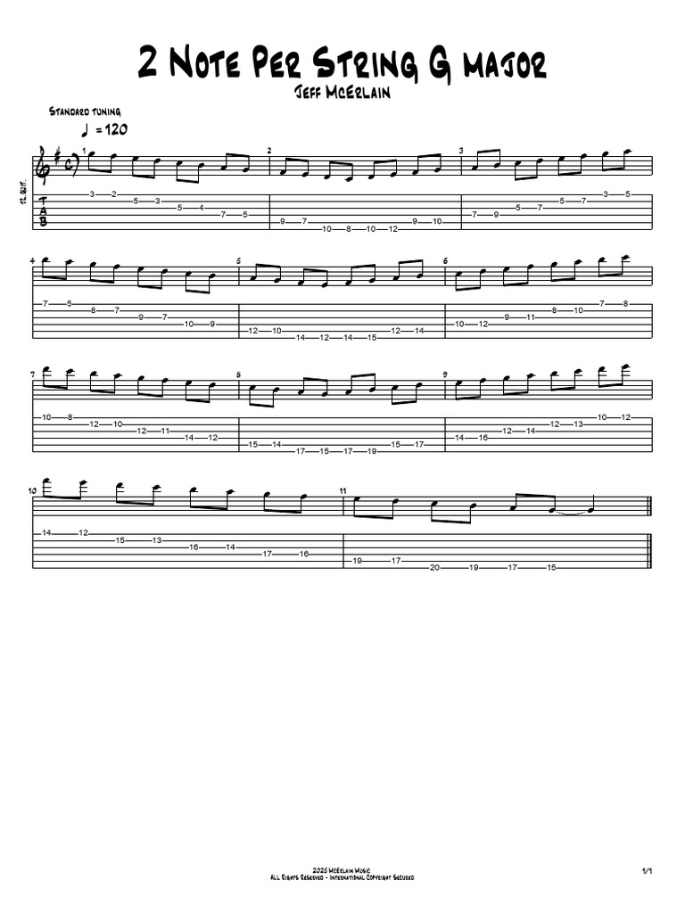 2 Note Per String Major | PDF | Irish Musical Instruments | String ...