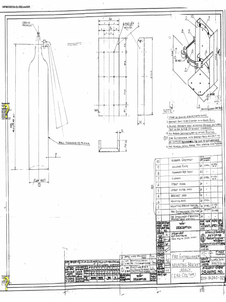 DRG Fire Extinguisher & Mou Arr1209-13.240-025 | PDF