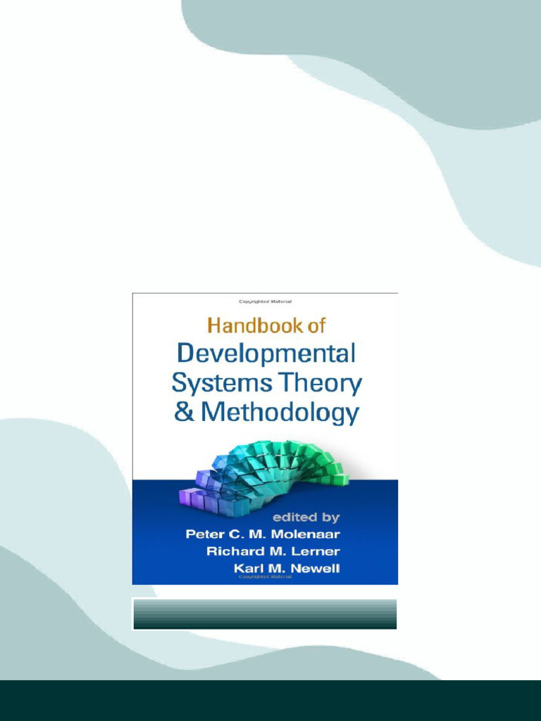 (Ebook) Handbook of Developmental Systems Theory and Methodology by ...