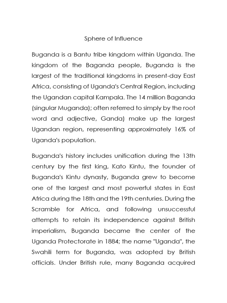 Buganda Kingdom Overview and Influence | PDF | Uganda
