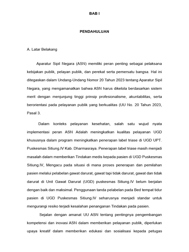 Optimalisasi Pelabelan Triase UGD Puskesmas | PDF