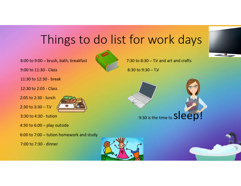 Work To Do List | PDF