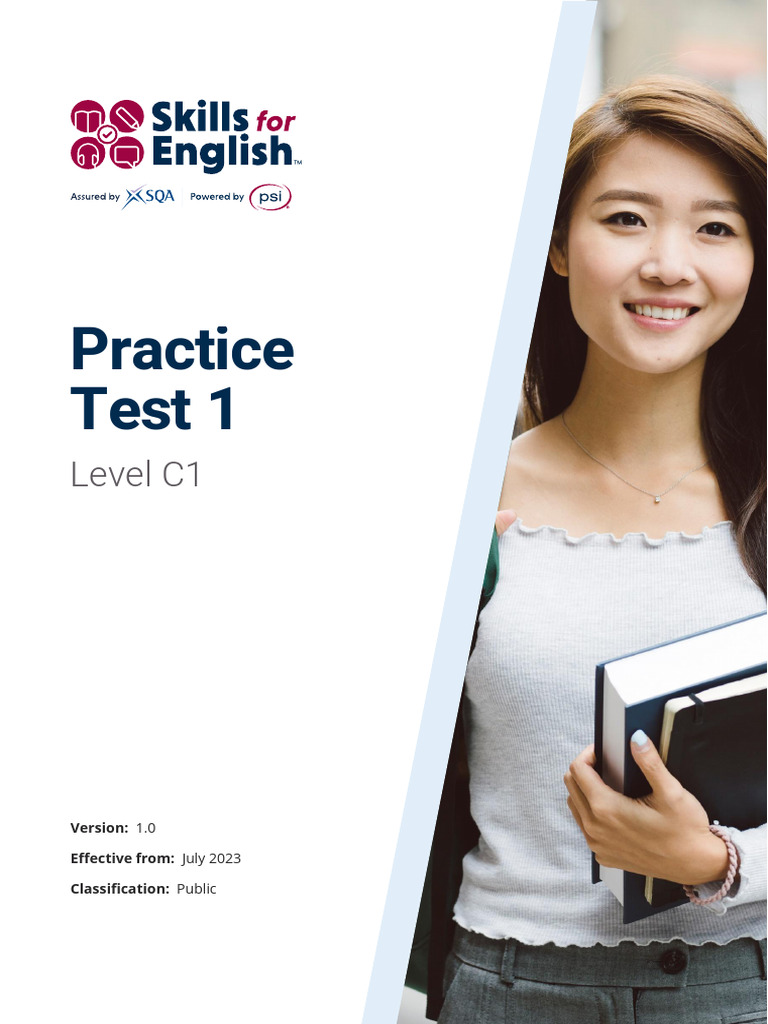 C1 English Practice Test Guide | PDF | Weightlessness | Newspapers