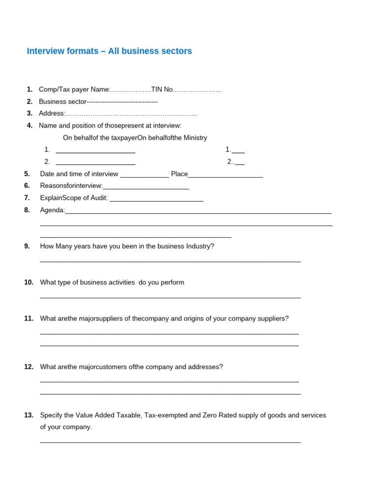 4 Interview Formats General | PDF | Payments | Receipt