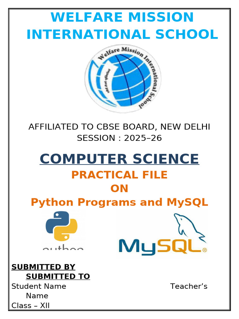 Front Page Format XII | PDF