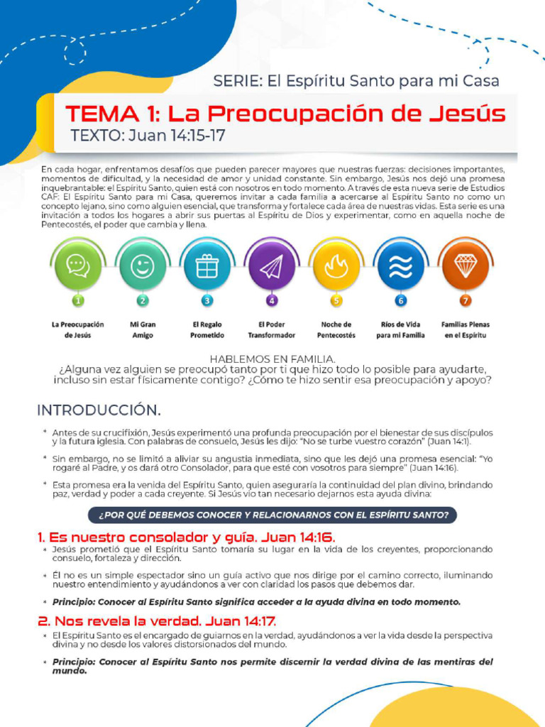 Tema 1 - La Preocupación de Jesús | PDF