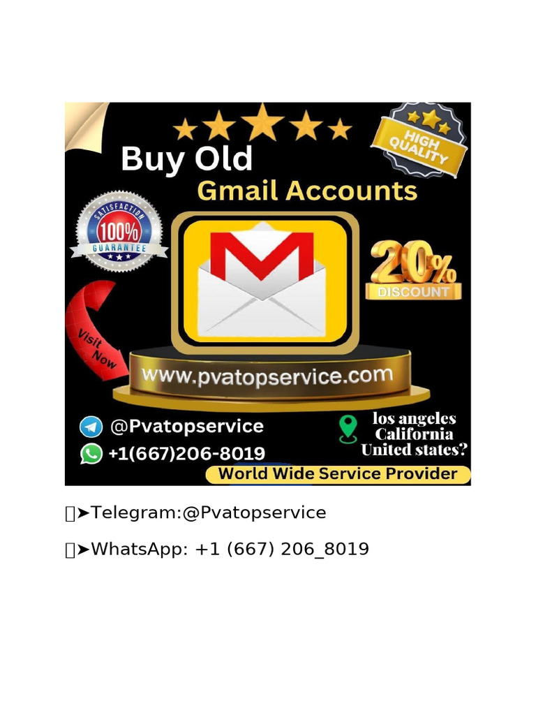 Trusted Aged Gmail Accounts - Fast Delivery & High Quality | PDF