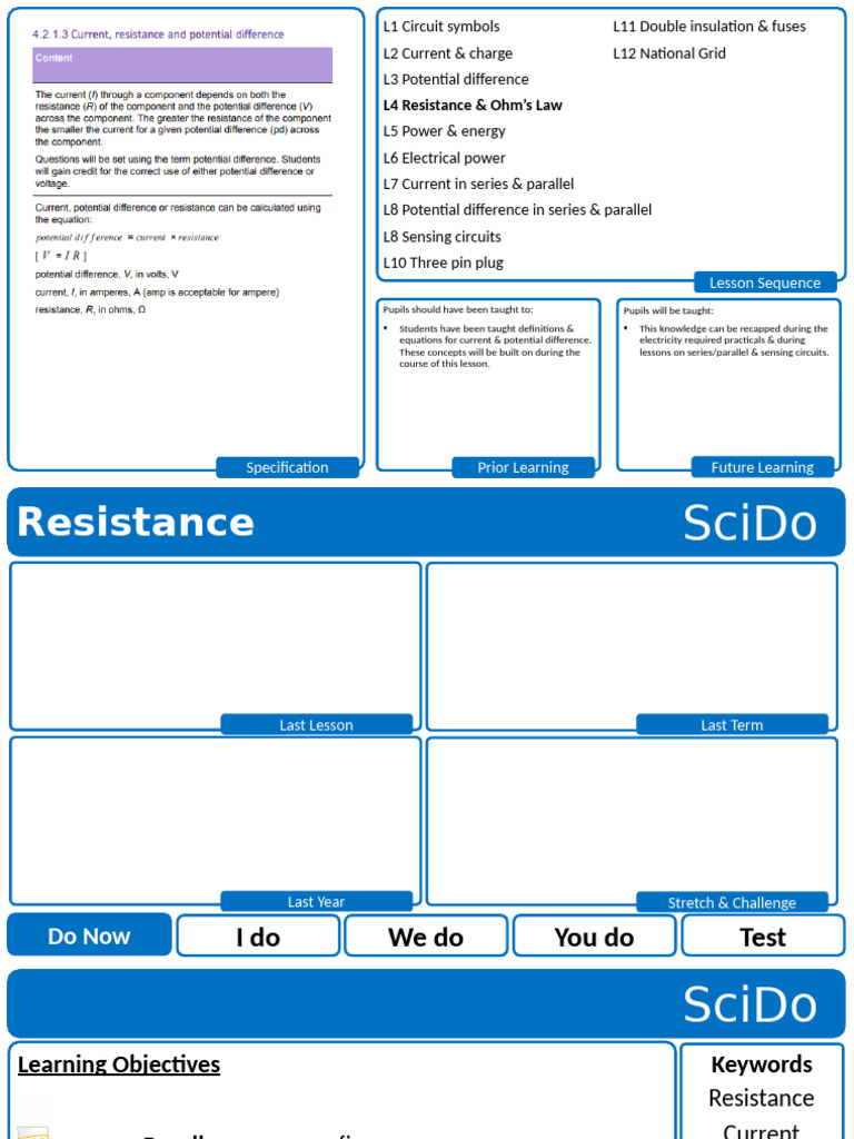 Resistance Ohms Law Powerpoint | PDF | Volt | Electricity