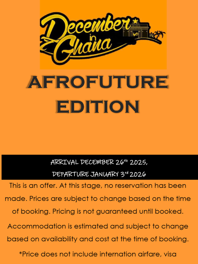 Afrofuture Edition | PDF | Ghana | Accra