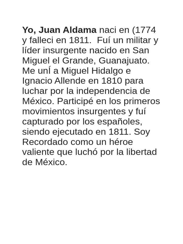 Juan Aldama | PDF