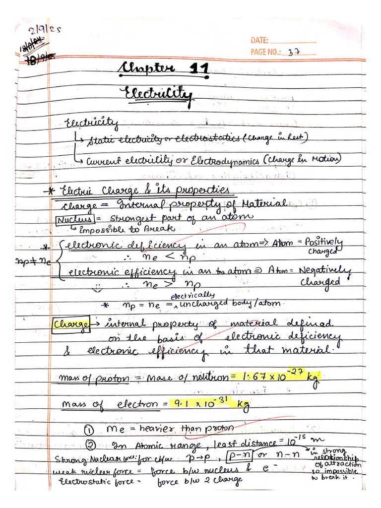 Electricity (Class 10th) | PDF