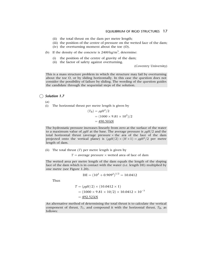 Structural Mechanics Worked Examples - (Pages 26 To 50) | PDF | Force | Pressure