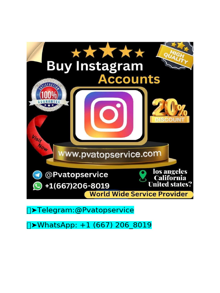 Premium Instagram Accounts For Sale - Niche-Targeted & Verified | PDF