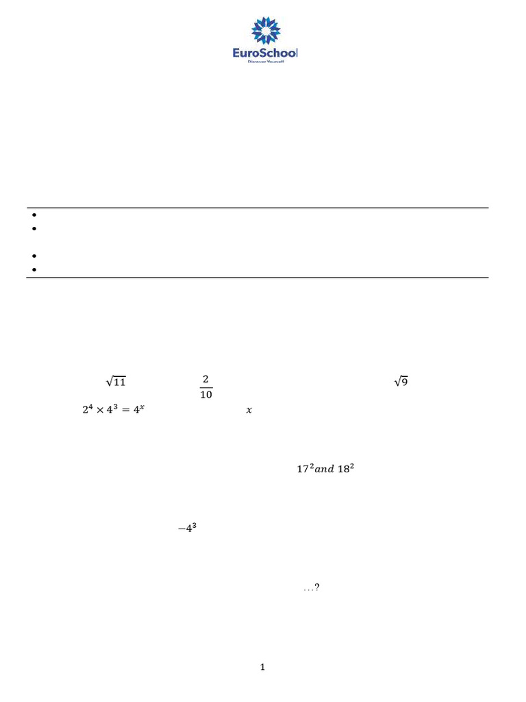 ICSE Grade VIII Math Sample Paper 2023-24 | PDF | Circle | Area