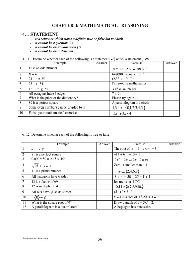 Chapter 6 II Math Reasoning ENHANCE - Edit | PDF | Argument | Logical Consequence