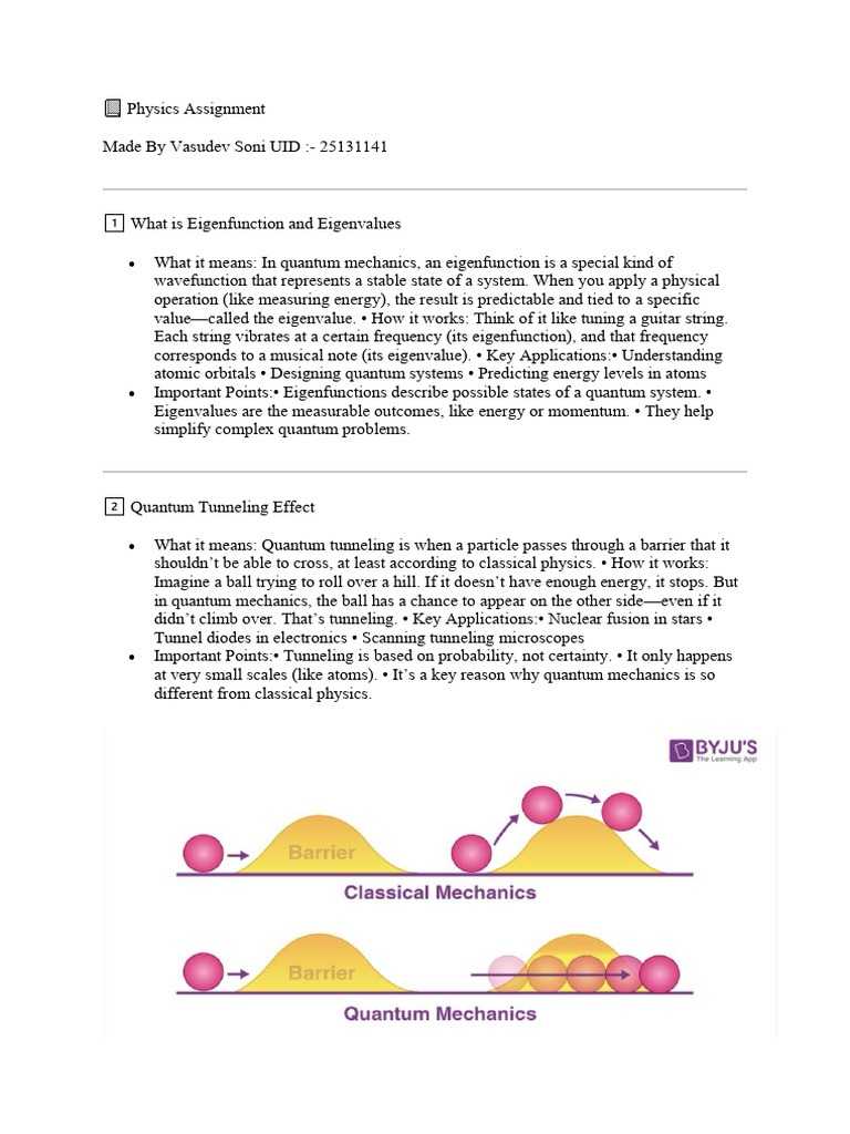 Physics Assignment 1 | PDF