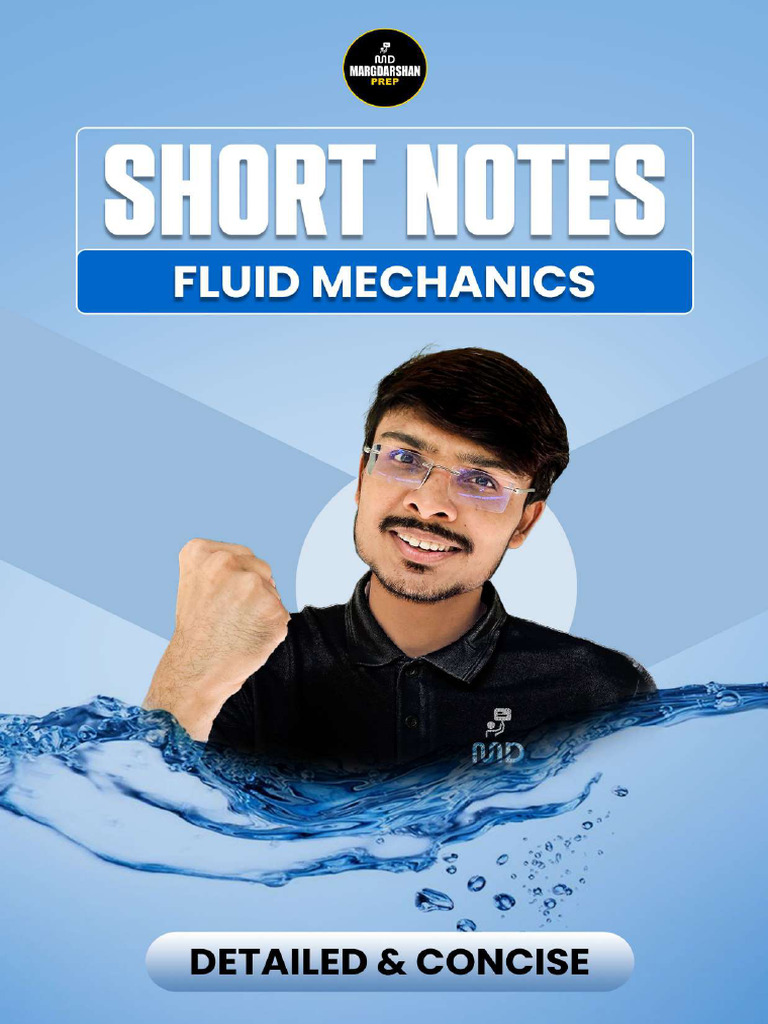 Fluid Mechanics Short Notes | PDF | Viscosity | Pressure Measurement