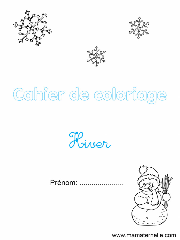 Cahier de Coloriage Hiver | PDF