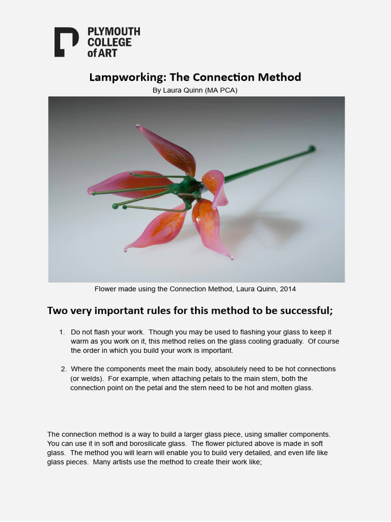 Lampworking Connection Method Guide | PDF | Industrial Processes