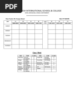 7B Class Timetable 2023-2024 | PDF