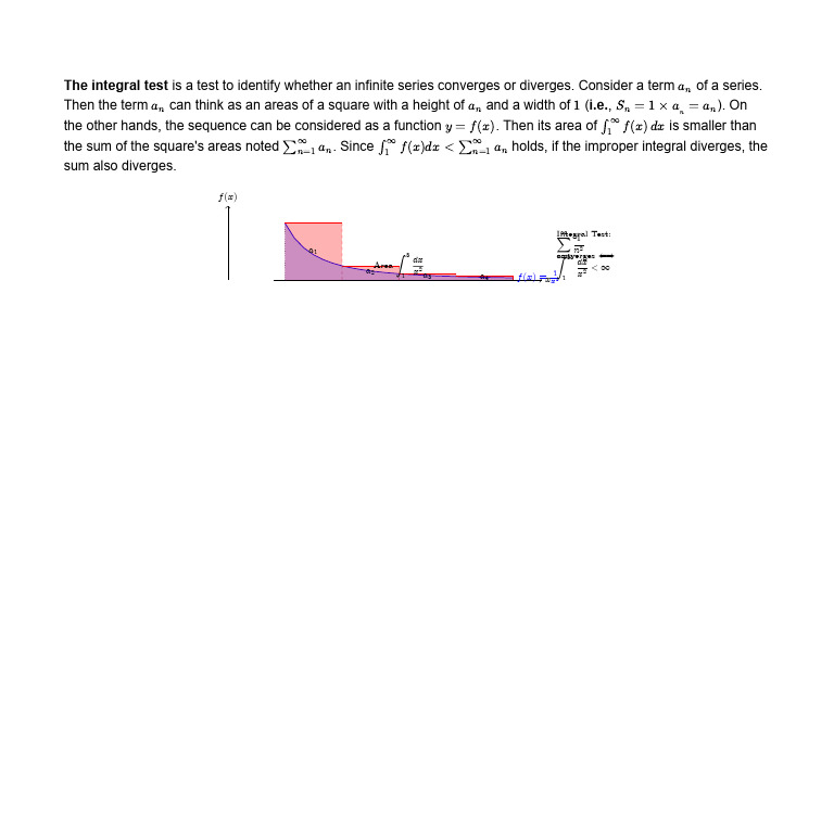 Integral Test For Convergence | PDF | Series (Mathematics) | Analysis