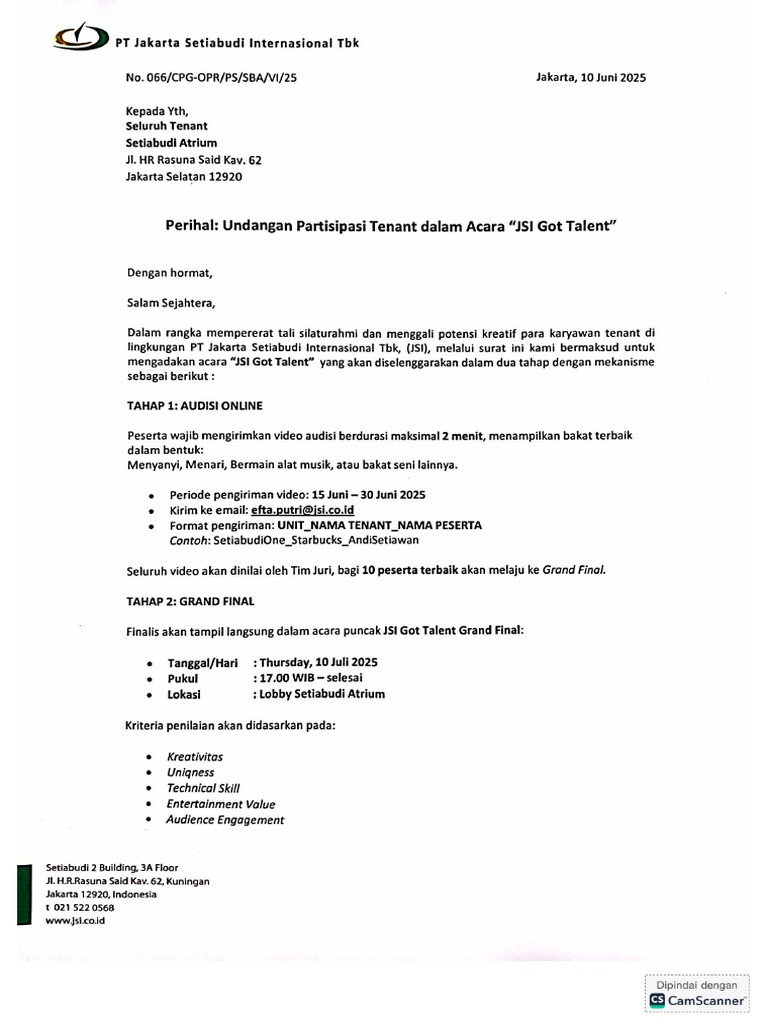 Tenant Letter SB Atrium | PDF