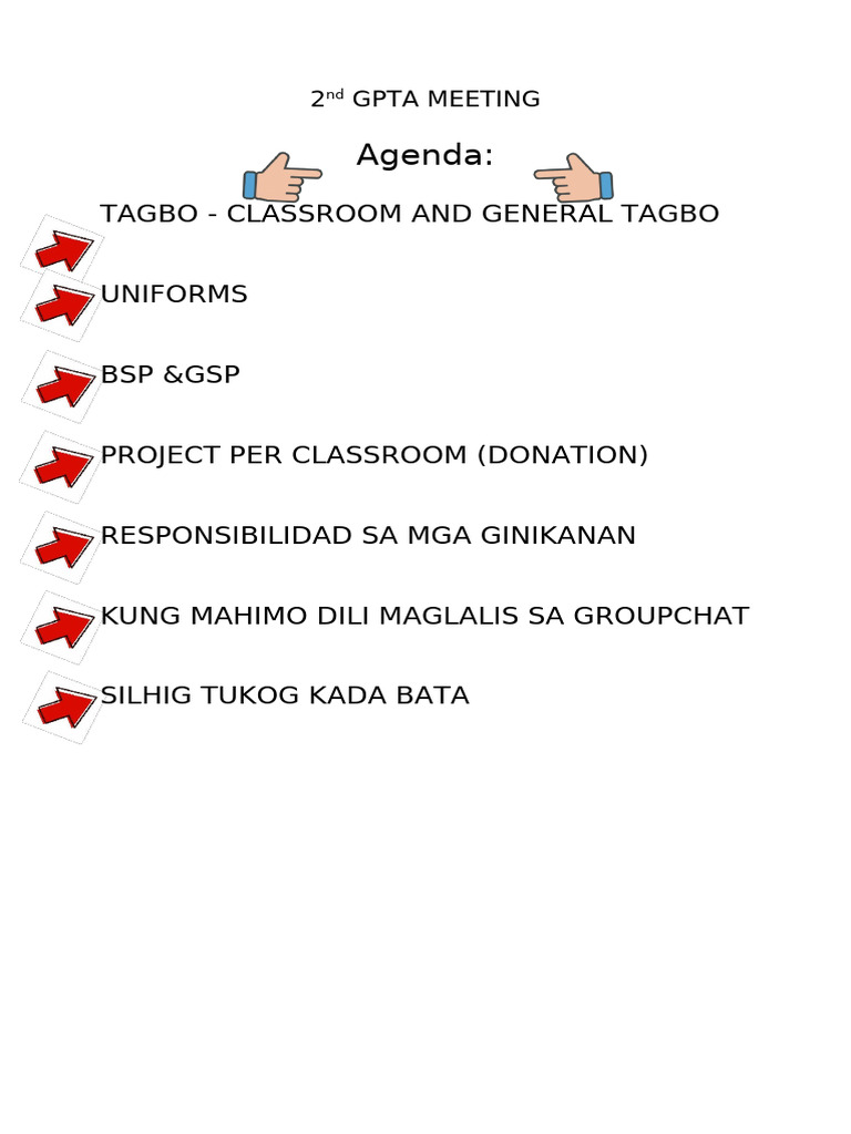 2nd Gpta Meeting | PDF