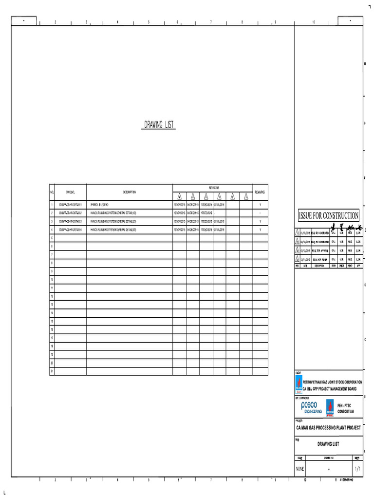 Drawing List | PDF