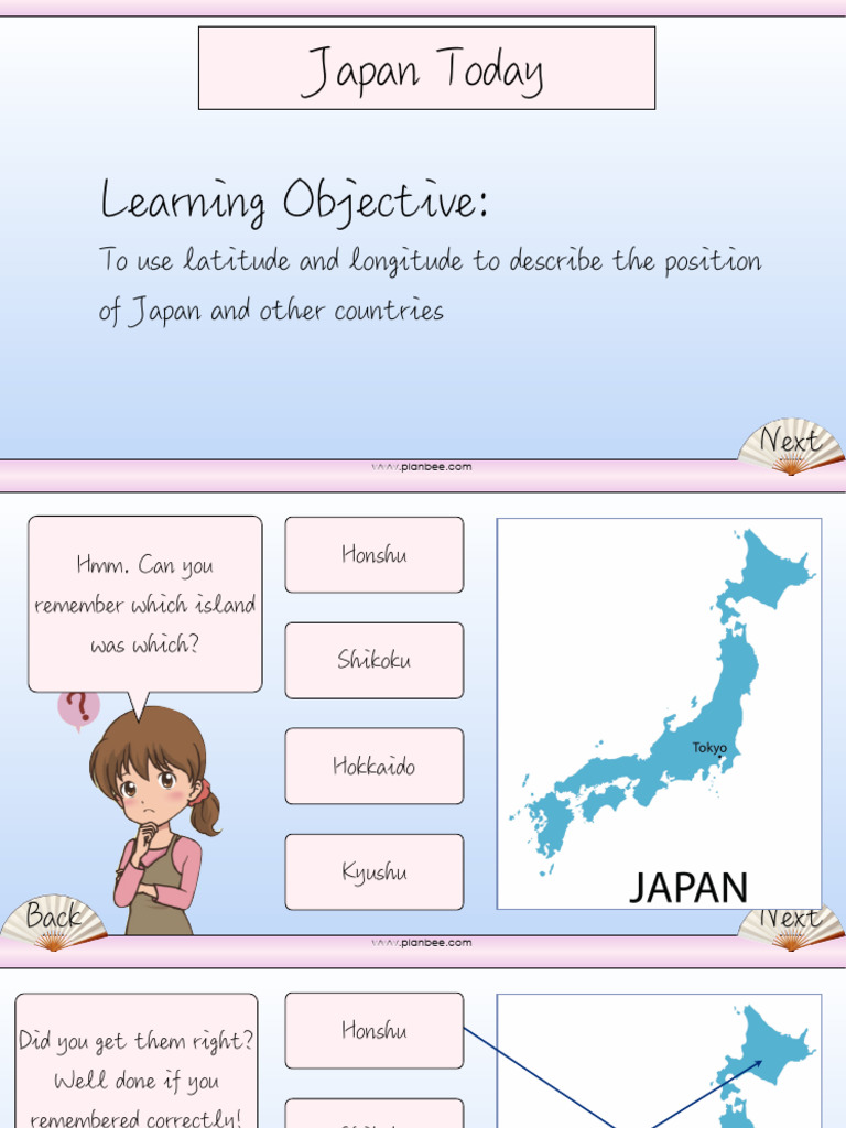 Japan Today Slide 2 - Longitude and Latitude of Japan | PDF