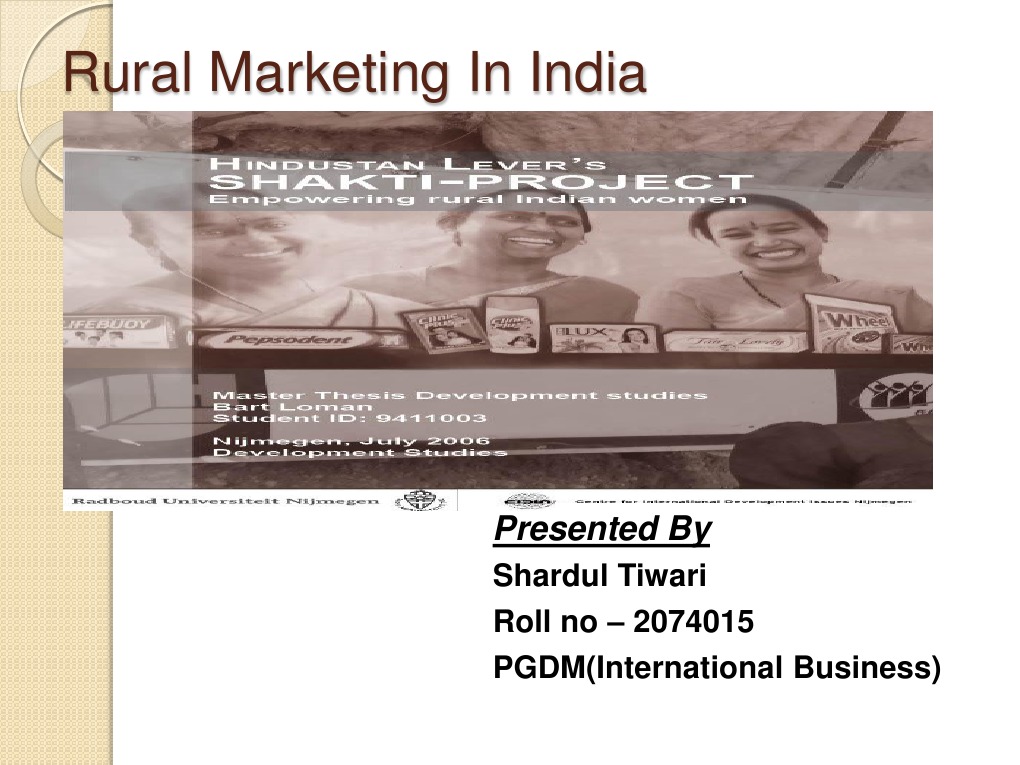 Rural Marketing in India: Presented by | Download Free PDF | Consumer ...