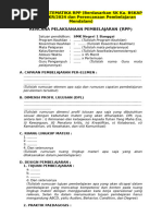 Contoh Format Rencana Pembelajaran - RPP 2025 | PDF