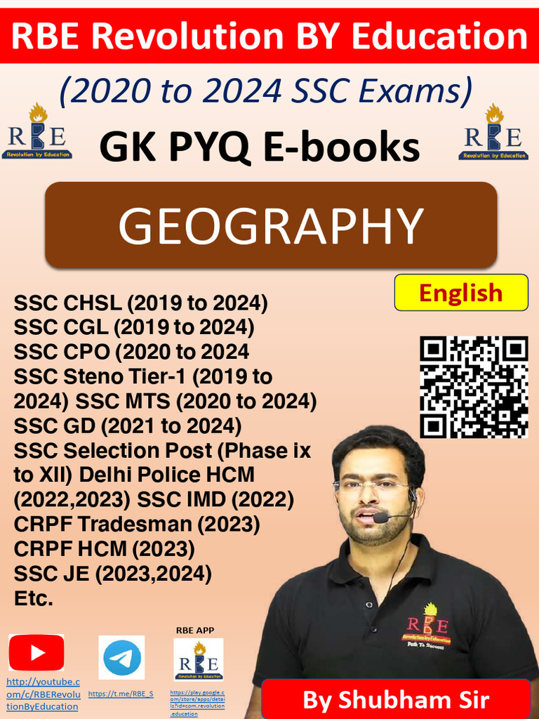 5) Geography (2020 To June 2025) Pyq Ebook - Rbe | PDF | Earthquakes | Tsunami