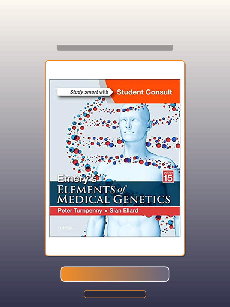 Emery s Elements of Medical Genetics 15th Edition by Peter D Turnpenny ...