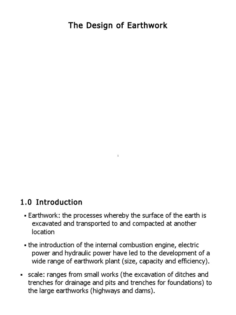 Earthworks Design and Drainage Strategies | PDF | Drainage | Soil