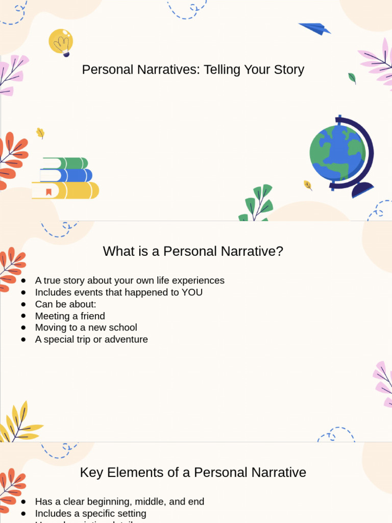 Personal Narrative - 5th Grade | PDF